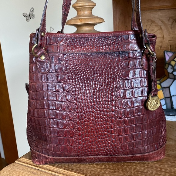 Brahmin | Bags | Brahmin Redish Brown Melbourne Shoulder Bag | Poshmark